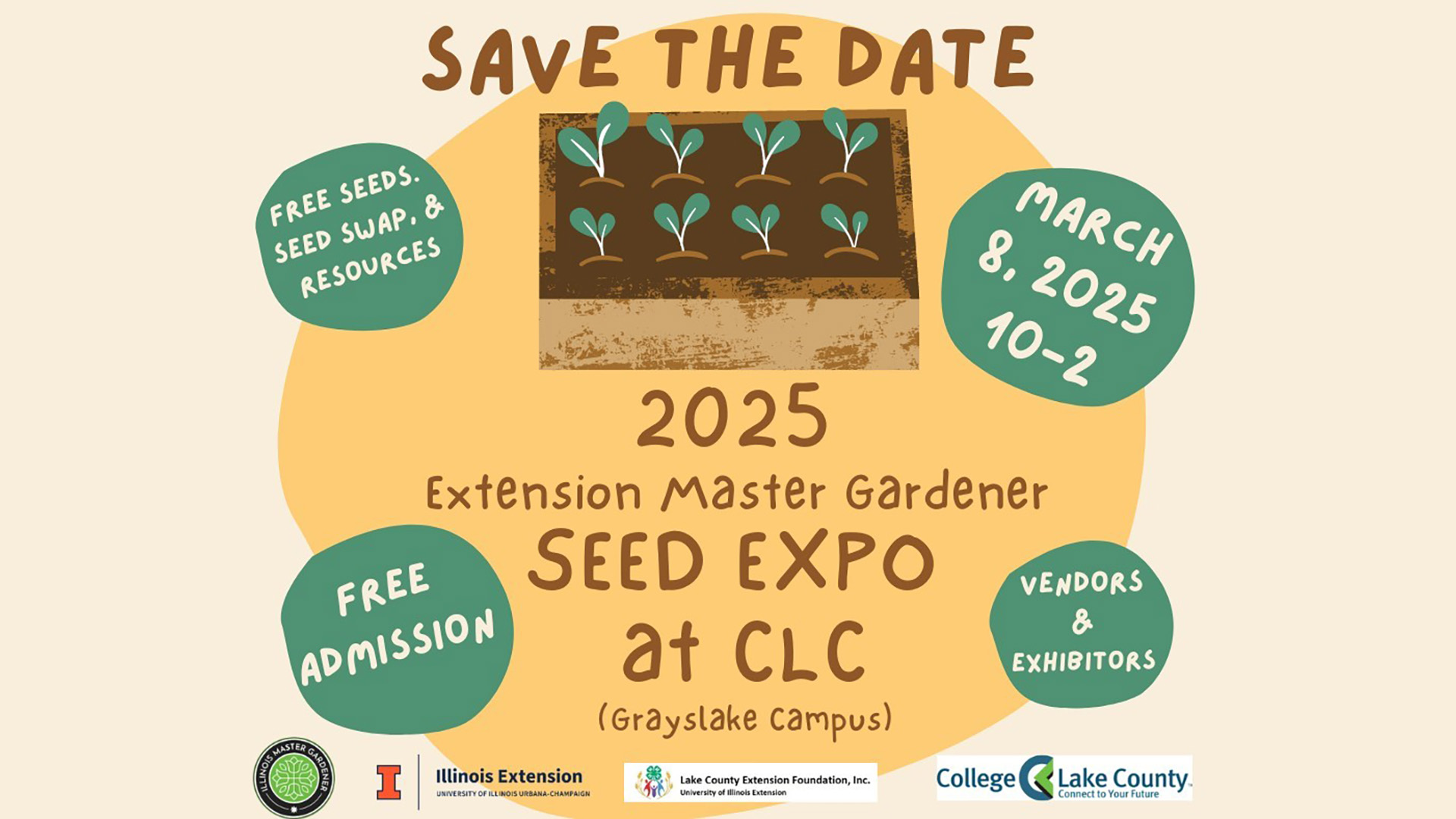 Save the Date - 2025 Seed Expo | Illinois Master Naturalist Program | Illinois Extension | UIUC